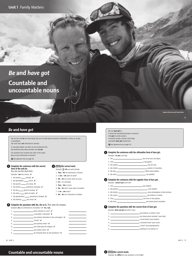 Impact Grammar Book Foundation Unit 1 | PDF | Noun | Plural