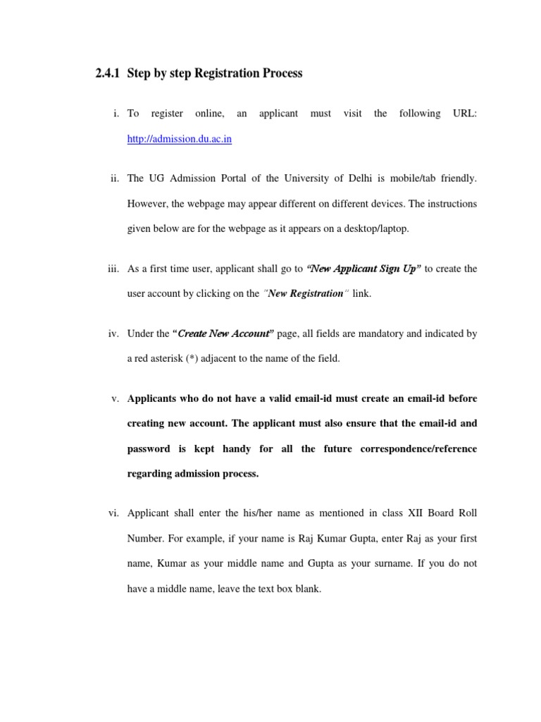 Step by Step Guide | PDF | University And College Admission | Password