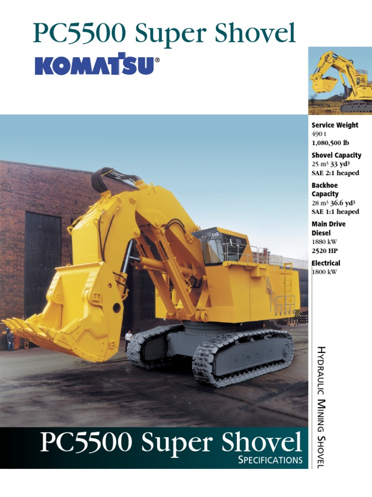 Heavy Equipment - Spek PC5500 | PDF | Truck | Engines
