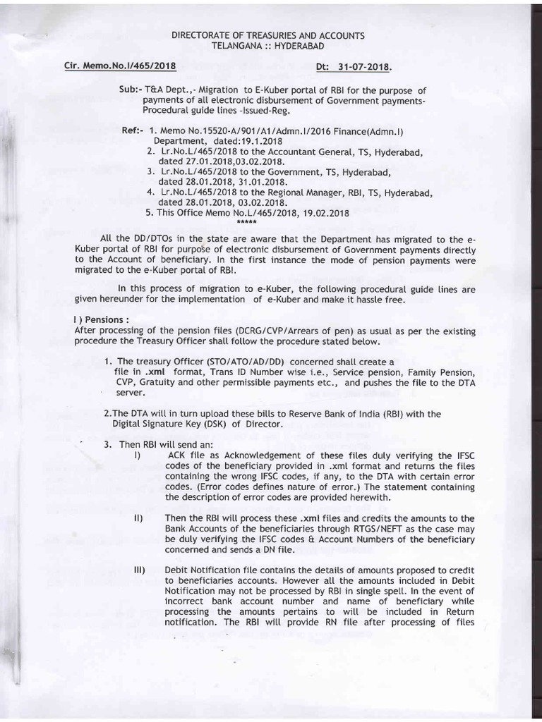 88migration To Ekuber (Encls) | PDF | Reserve Bank Of India | Payments