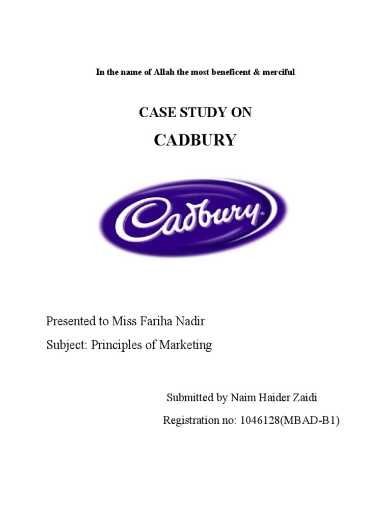 Cadbury: Case Study On | PDF | Brand | Credibility