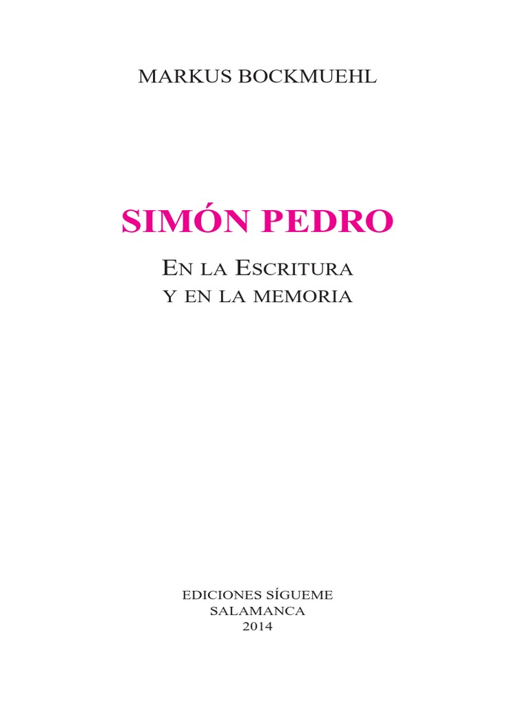 Simon Pedro | PDF | San Pedro | protestantismo