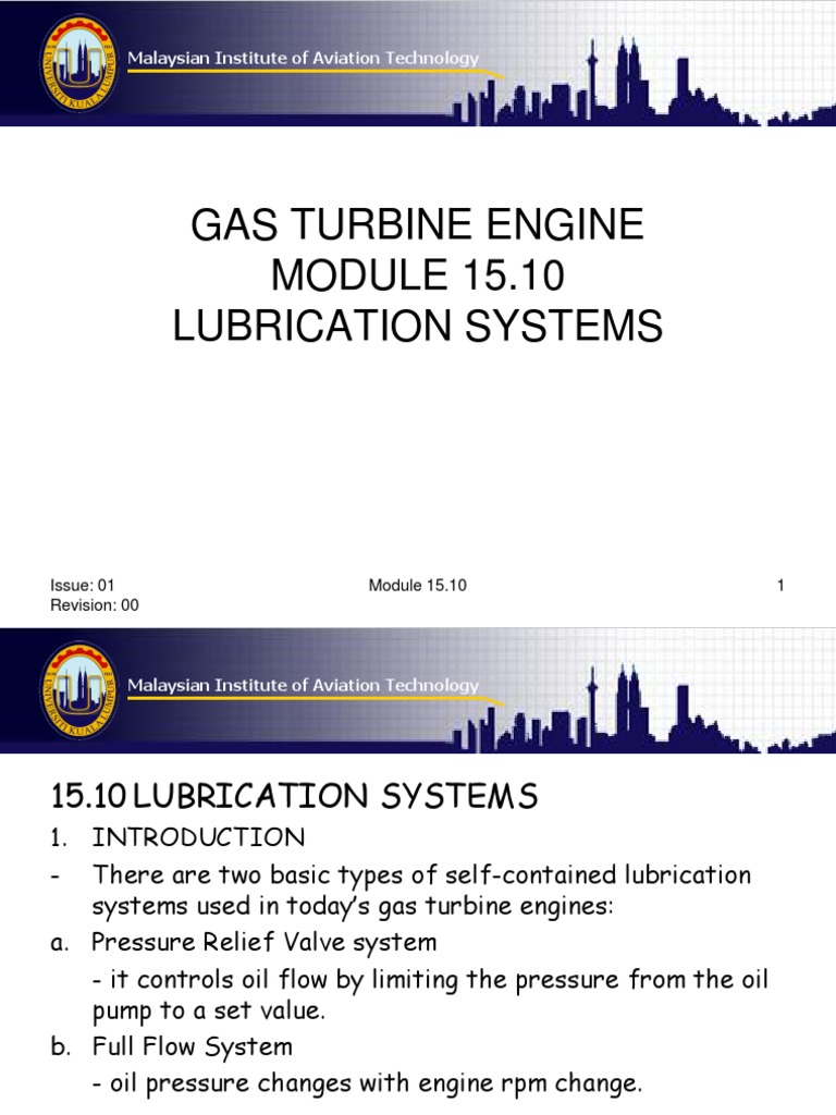 Dcam PT 66 Training Module 15.10 Lubrication Systems PDF | PDF | Motor ...