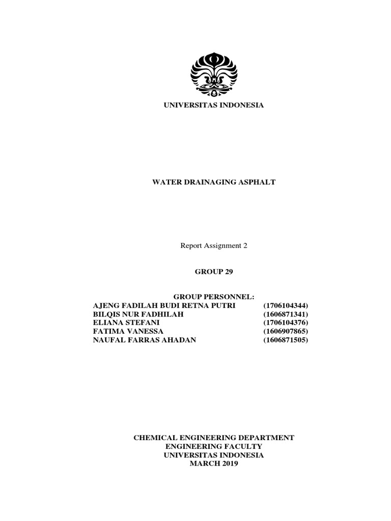 Report Assignment 2 | PDF | Asphalt | Road Surface