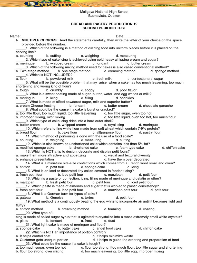 BPP 12 Second | PDF | Cakes | Icing (Food)