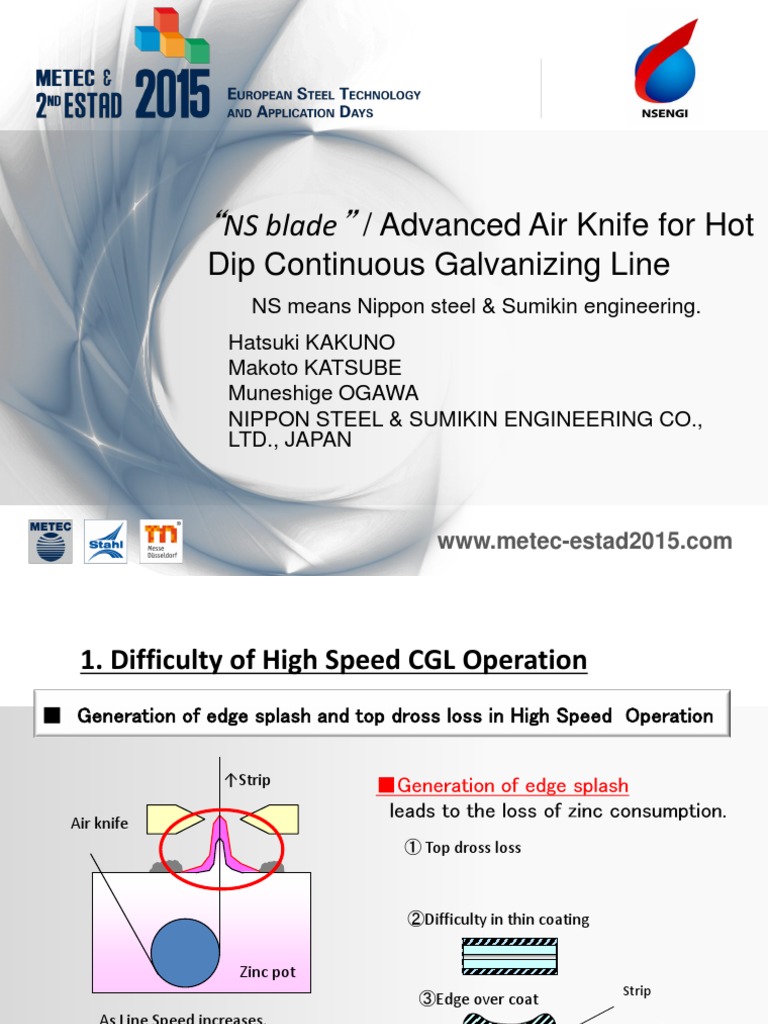 Advanced Air Knife for Galvanizing | PDF | Galvanization | Nozzle
