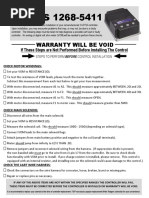 Lingbo Controller User Manual | PDF | Electric Motor | Voltage