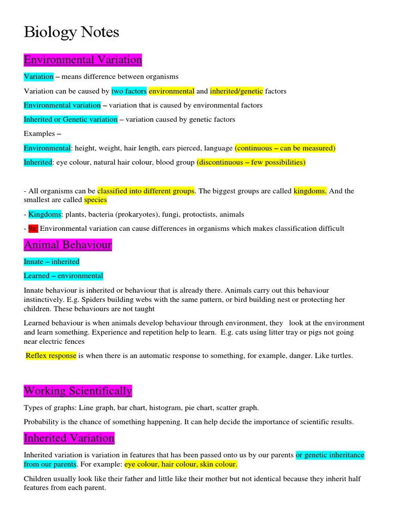 Biology Notes | Download Free PDF | Dna | Leaf