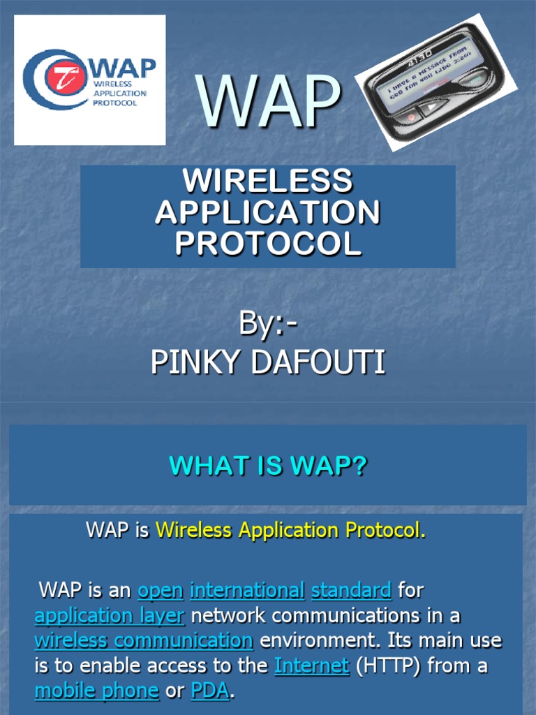 WAP (Wireless Application Protocol) | PDF | Internet | Network Architecture