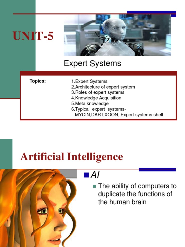 Expert Systems | PDF | Areas Of Computer Science | Systems Engineering