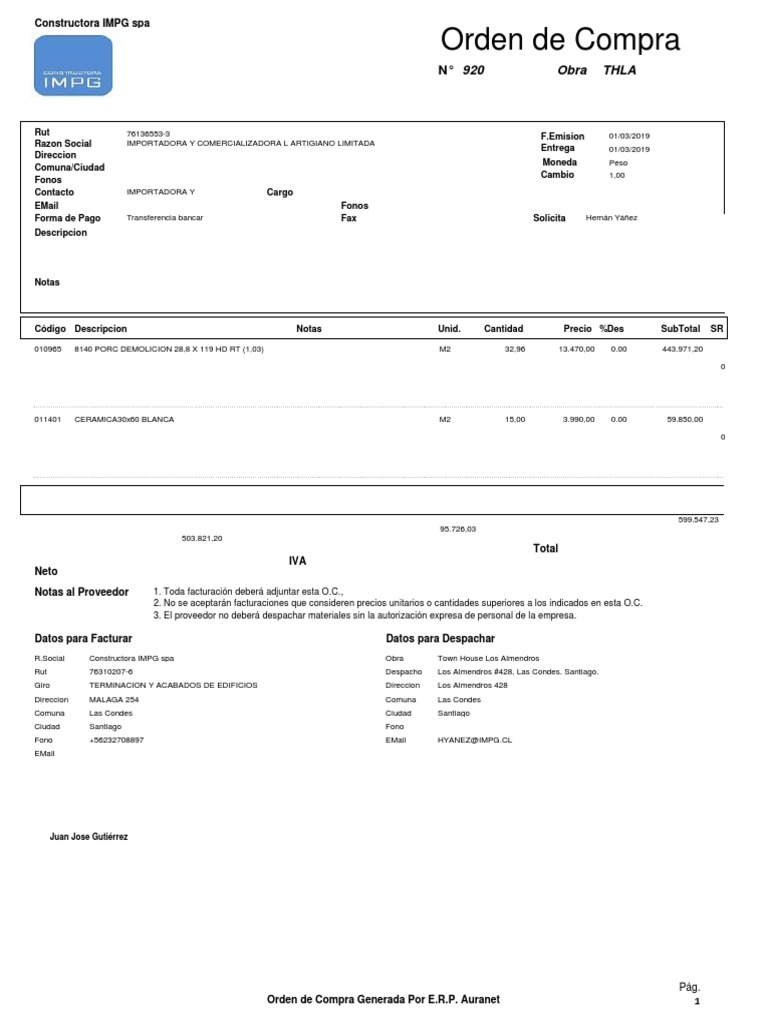 Formato Oc | PDF | Business