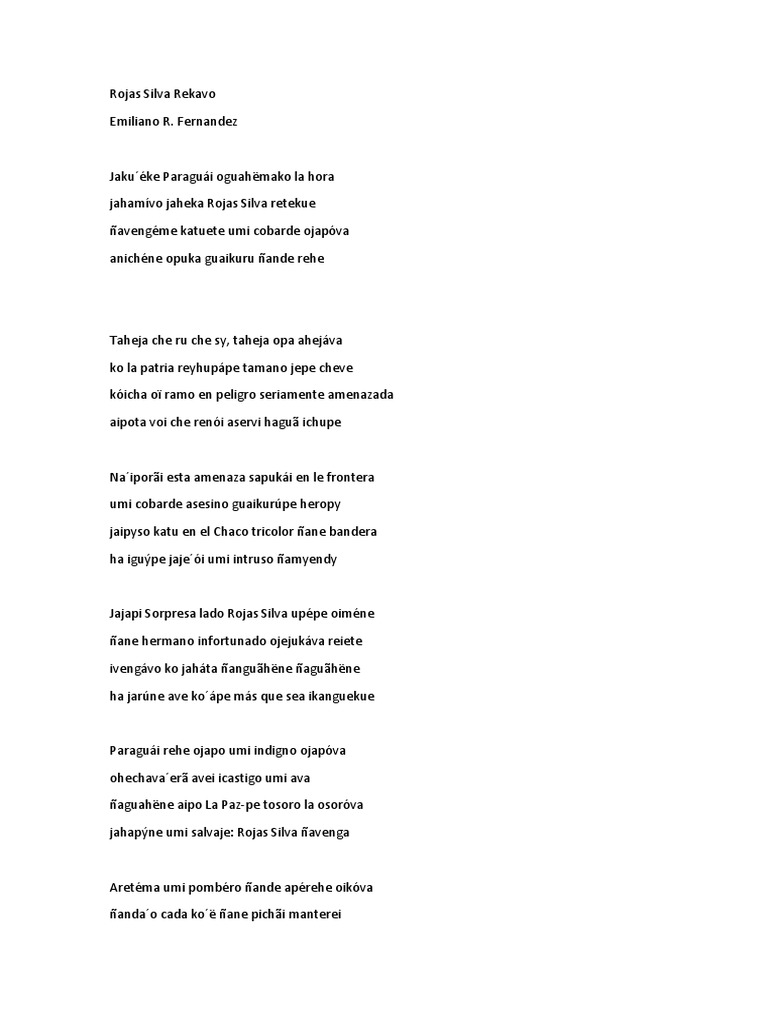 Rojas Silva Rekavo | PDF