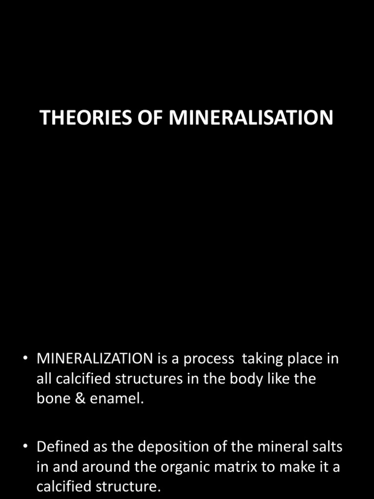 Theories of Mineralisation | PDF | Vesicle (Biology And Chemistry ...