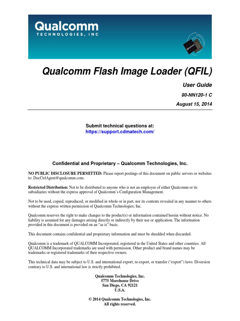 Qualcomm Flash Image Loader (QFIL) : User Guide | Download Free PDF ...