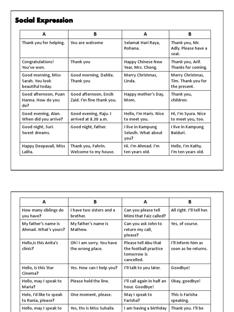 Notes Social Expression Teacher Ayu | PDF