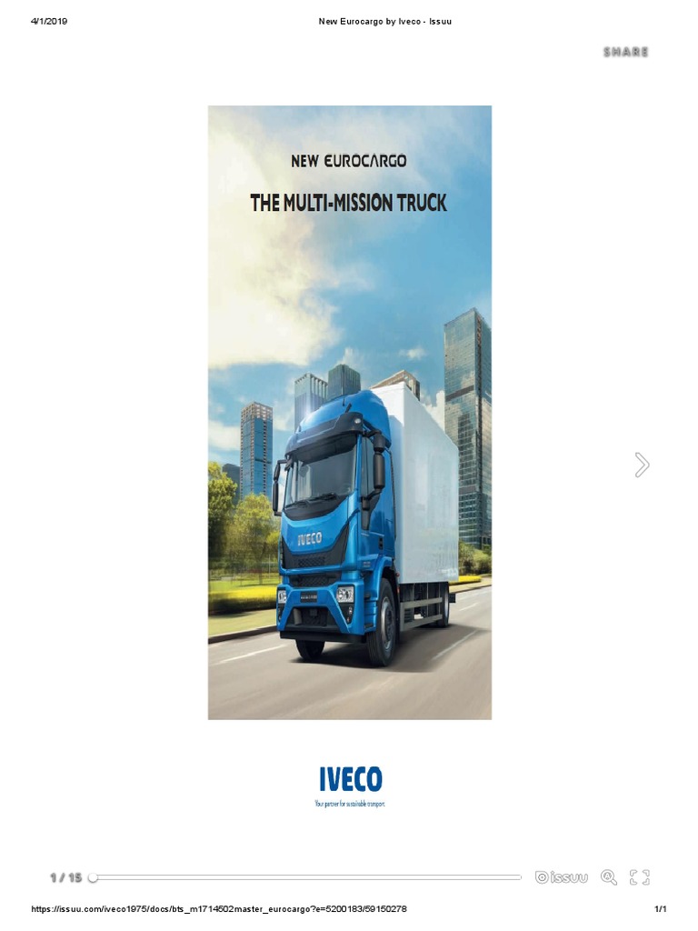 Eurocargo: The Ideal Urban Truck | PDF | Technology & Engineering