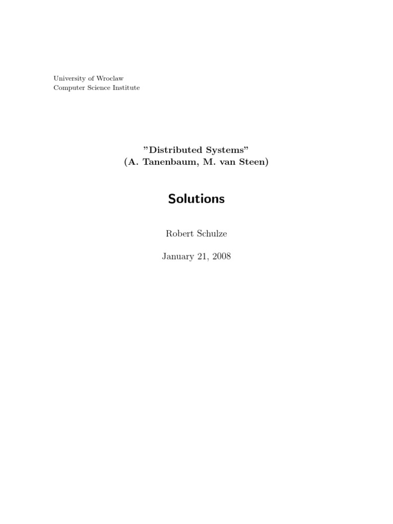 Distributed Systems Pdf Message Passing Thread Computing