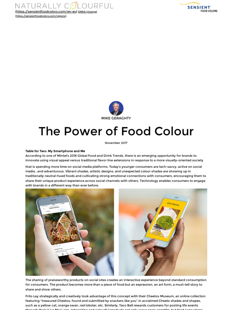 The Power of Food Colour - Sensient Food Colors - Sensient Food Colors ...
