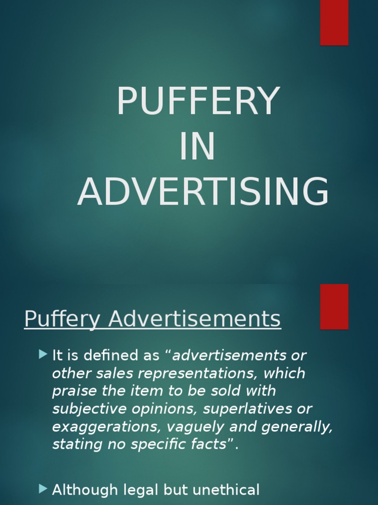 2 Puffery-in-Advertisement | PDF