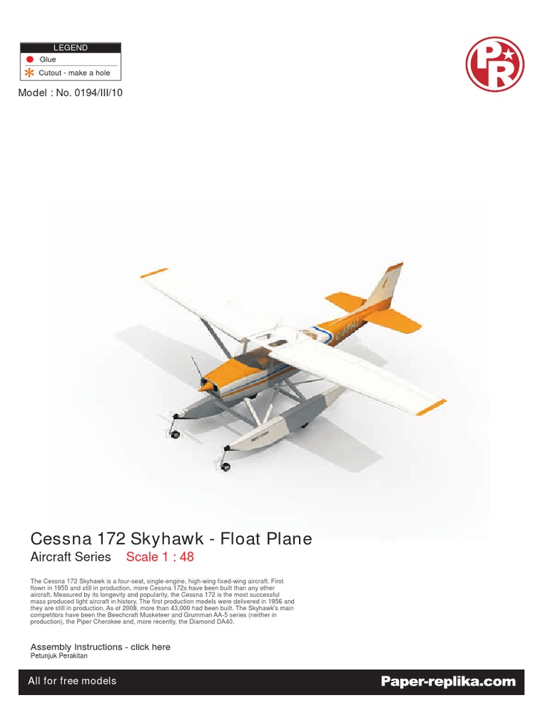 Cessna 172 PaperCraft | PDF | Vehicle Manufacturers Of The United ...