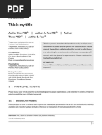 Plos One Template | PDF