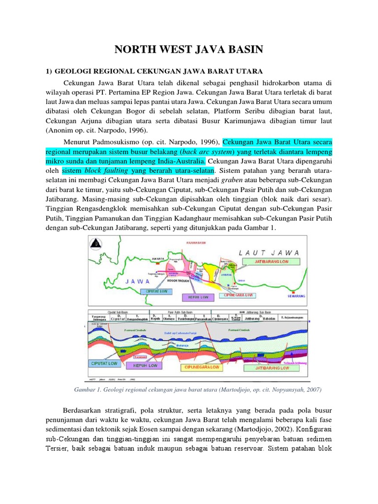 Stratigrafi Regional Cekungan Jawa Barat Utara | PDF