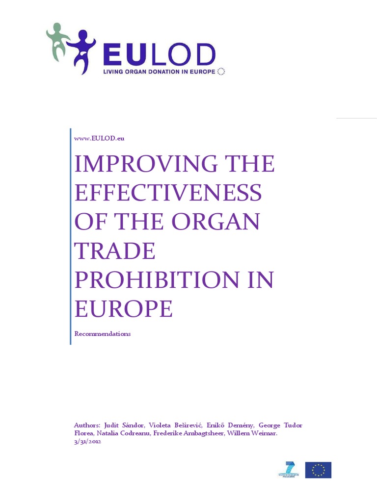 Improving The Effectiveness of The Organ Trade Prohibition in Europe ...