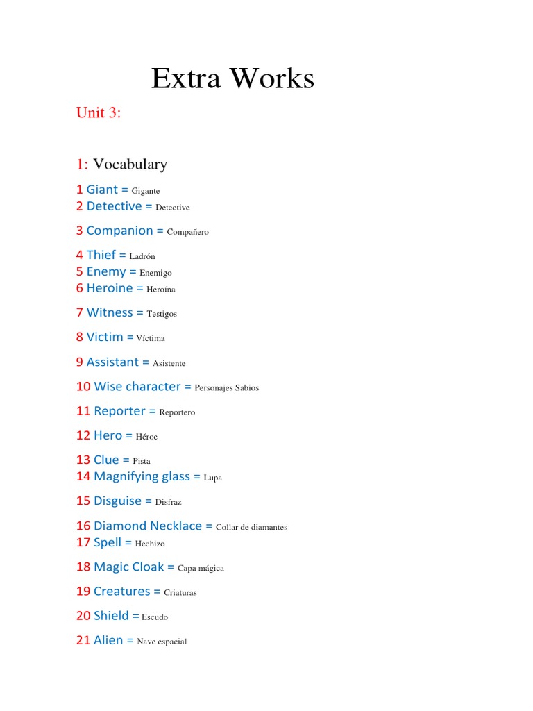 Extra Works | PDF | Grammar