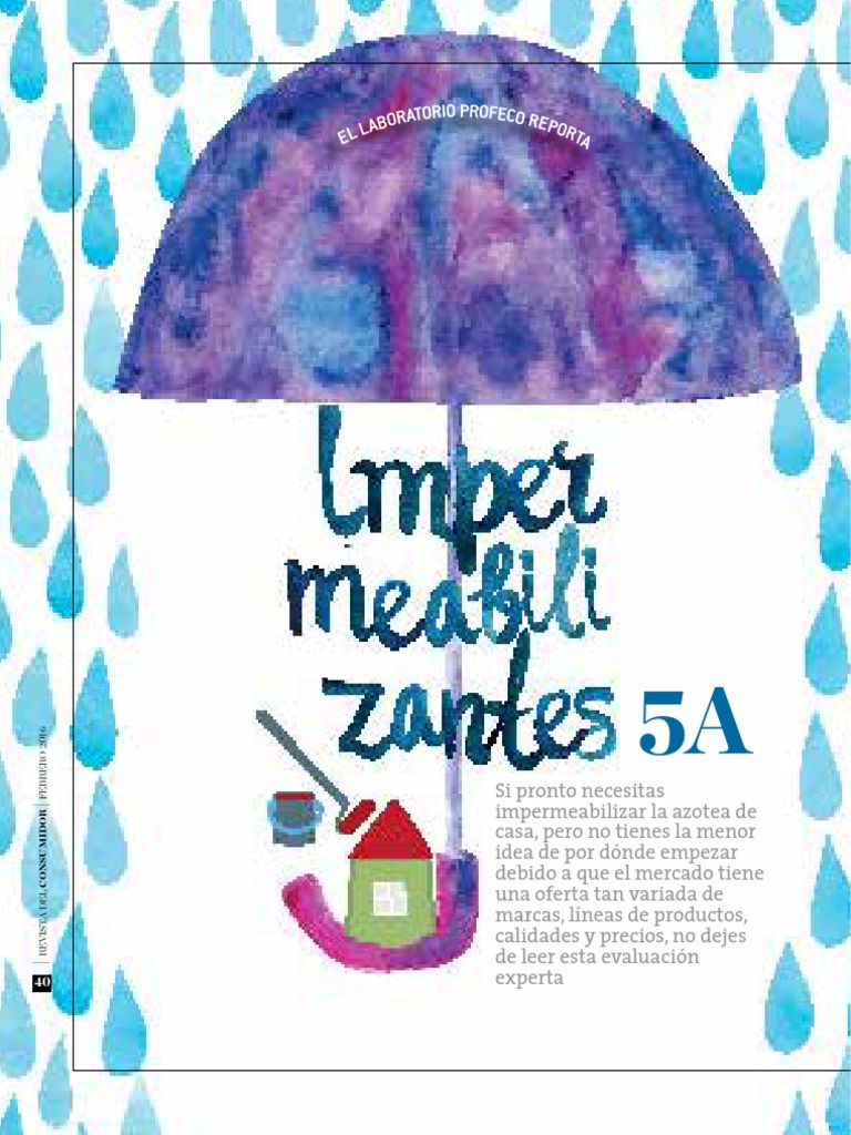 Evaluación de Impermeabilizantes 5A | PDF | Viscosidad | Lluvia