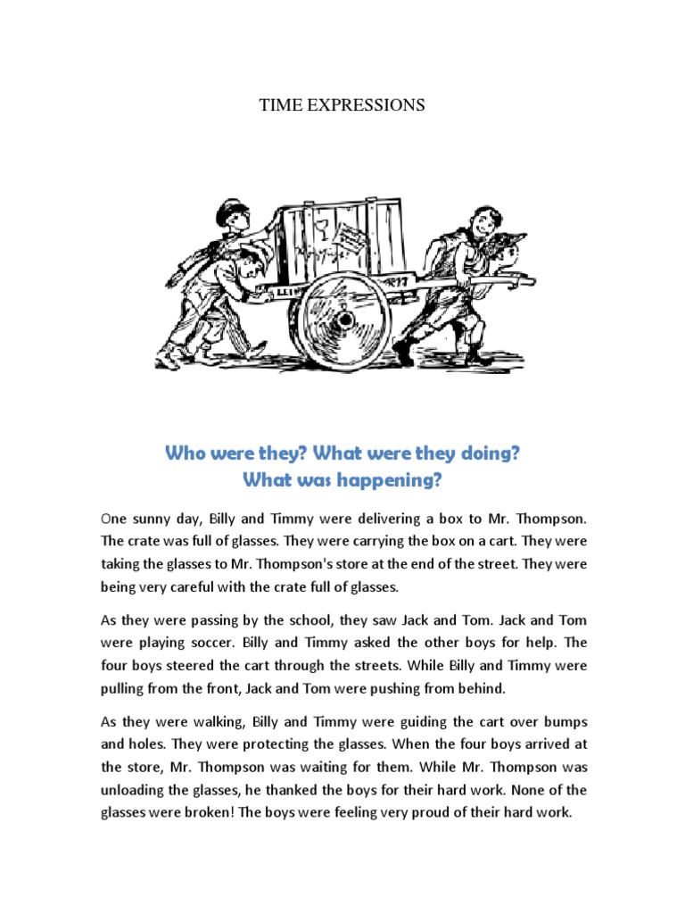 Past Progressive Story 2 | PDF