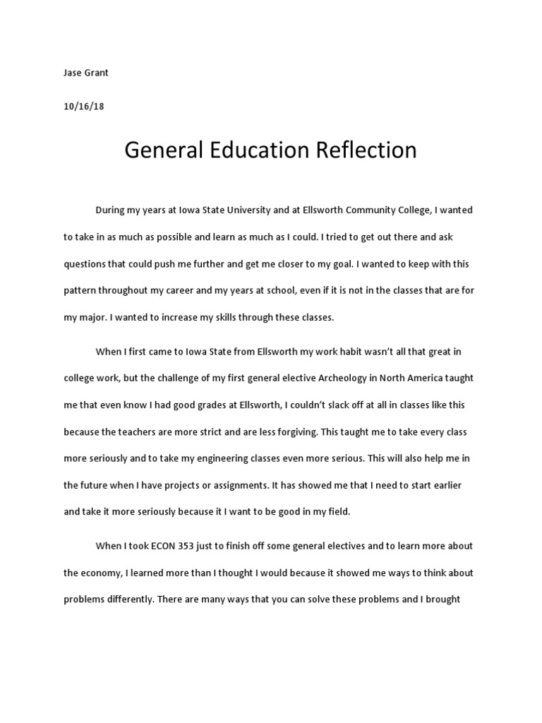 General Reflection | PDF