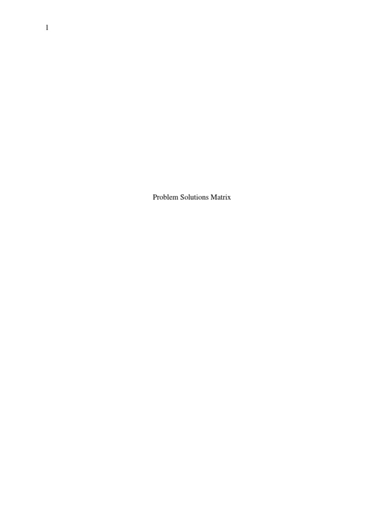 Problem Solutions Matrix Analysis | PDF | Performance Appraisal ...