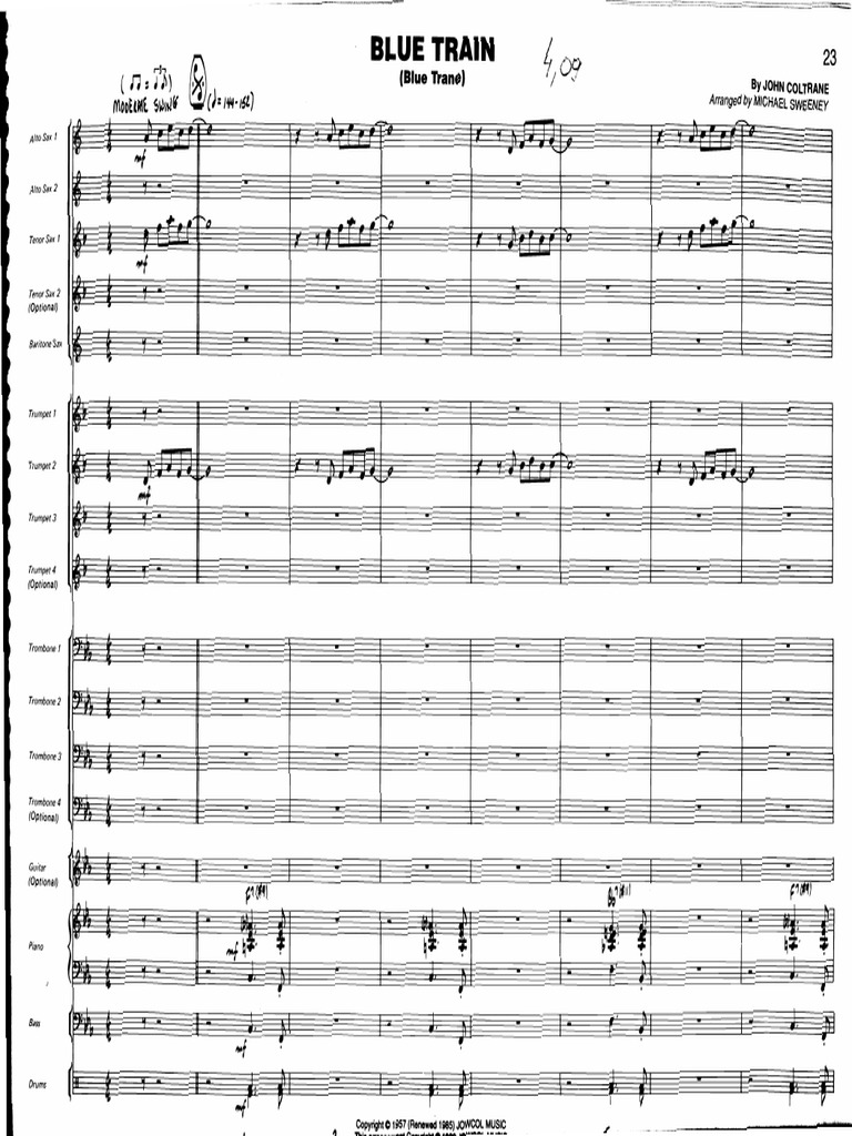 Blue Train - Coltrane&Sweeney48pages PDF | PDF