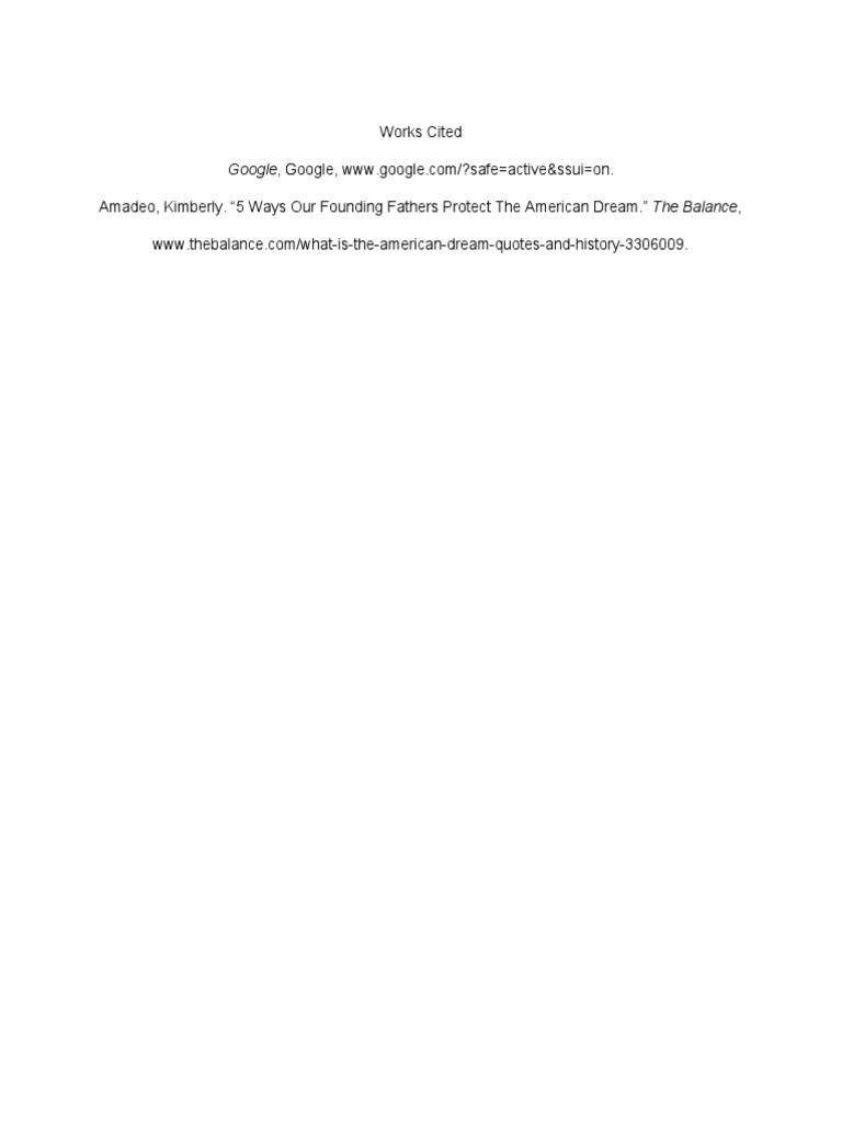 Works Cited Page | PDF
