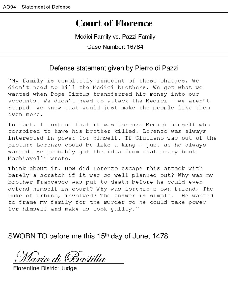 Csi Florence Part 1 | PDF | People From The Province Of Florence ...