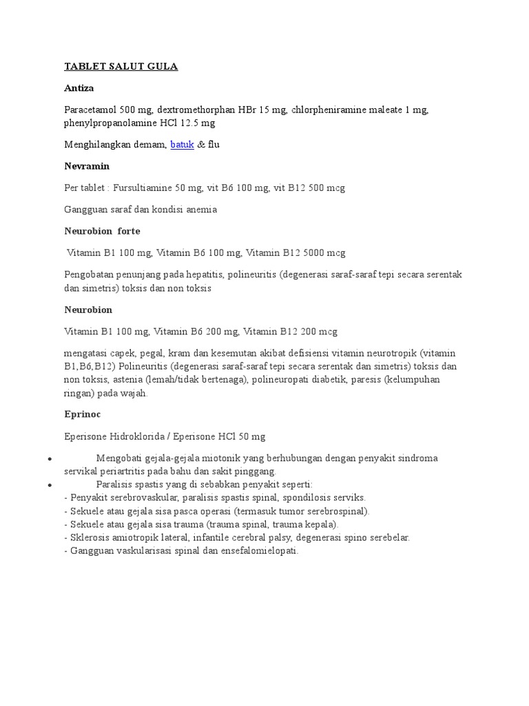 Panduan Obat dan Suplemen | PDF