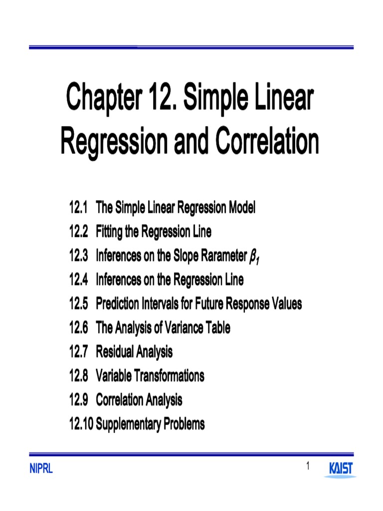 Chapter12 PDF | PDF | Errors And Residuals | Regression Analysis