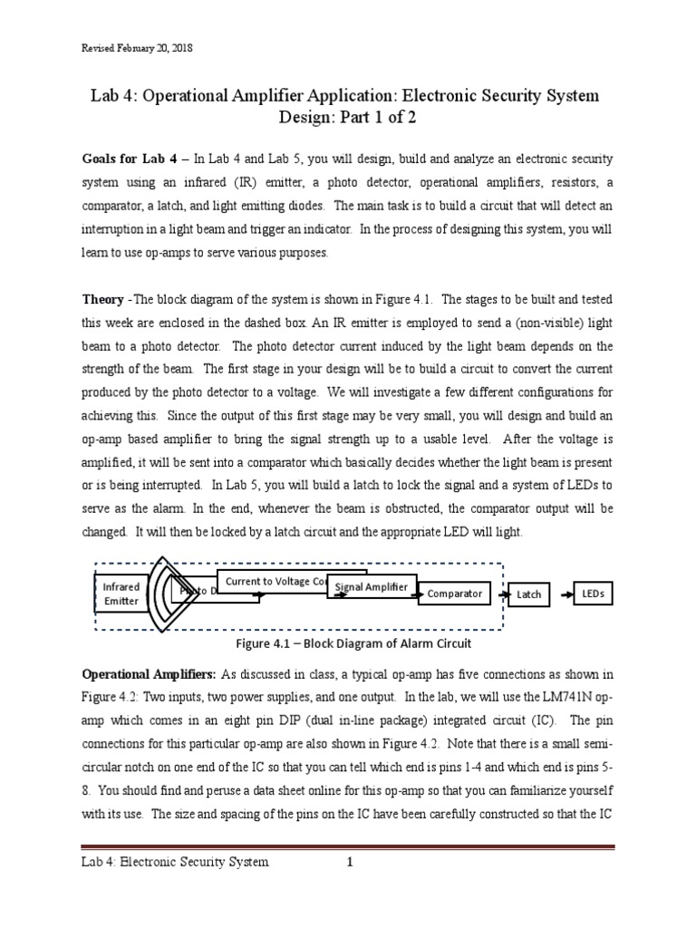 ECEN 214 Lab 4 | PDF | Operational Amplifier | Amplifier