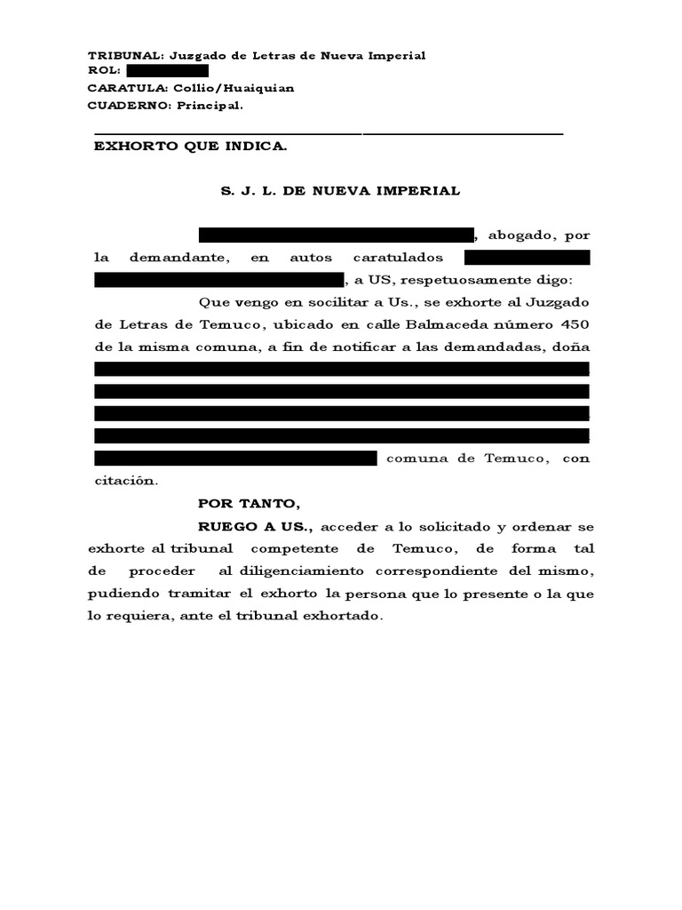 Tribunal Exhorto | PDF