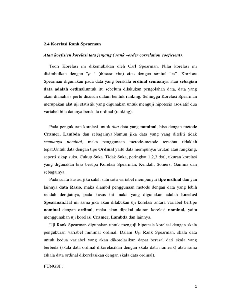 Uji Pearson | PDF
