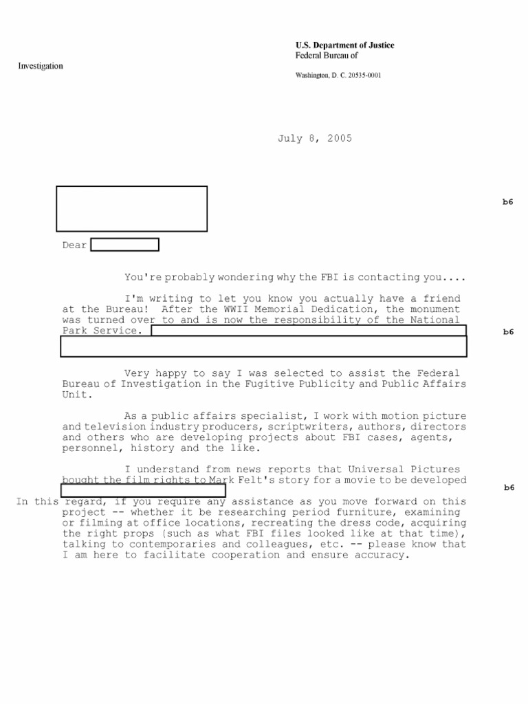 FBI Entertainment Liaison On Mark Felt: The Man Who Brought Down The ...