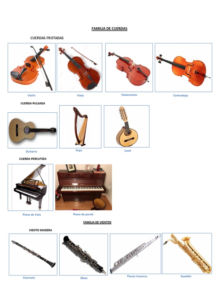 Familia de Los Instrumentos Musicales 2019 | PDF | Arte