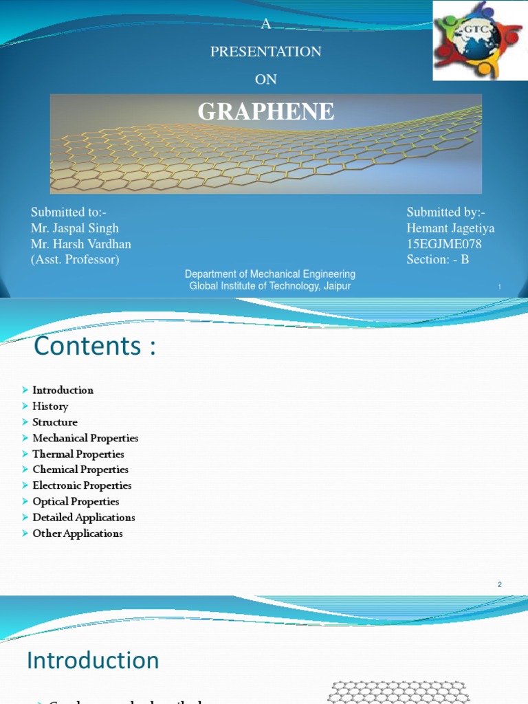Graphene Applications Ppt