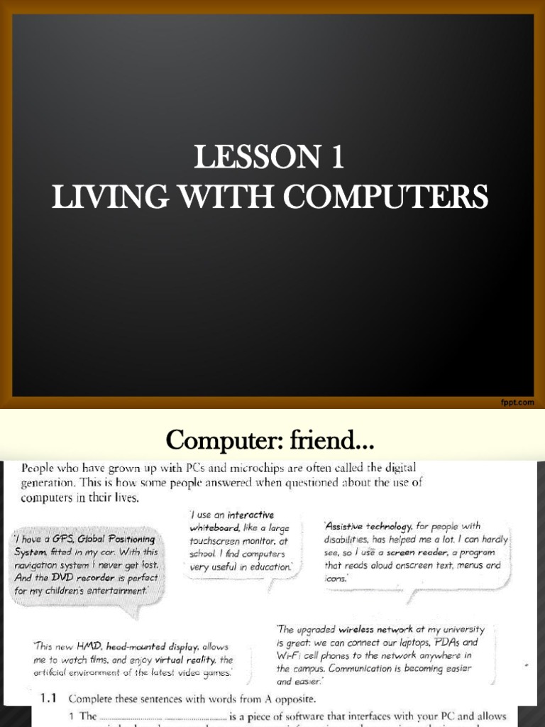It English 1 Living With Computers | PDF