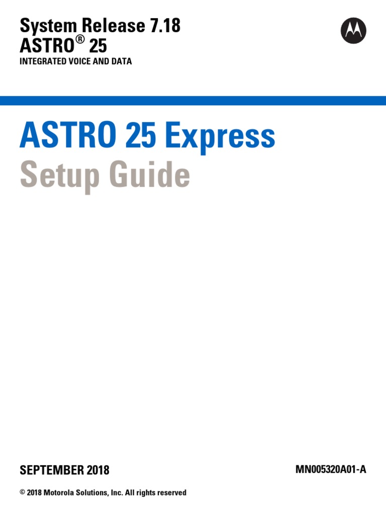 MN005320A01-A Enus ASTRO 25 Express Setup Guide | PDF | Ethernet ...