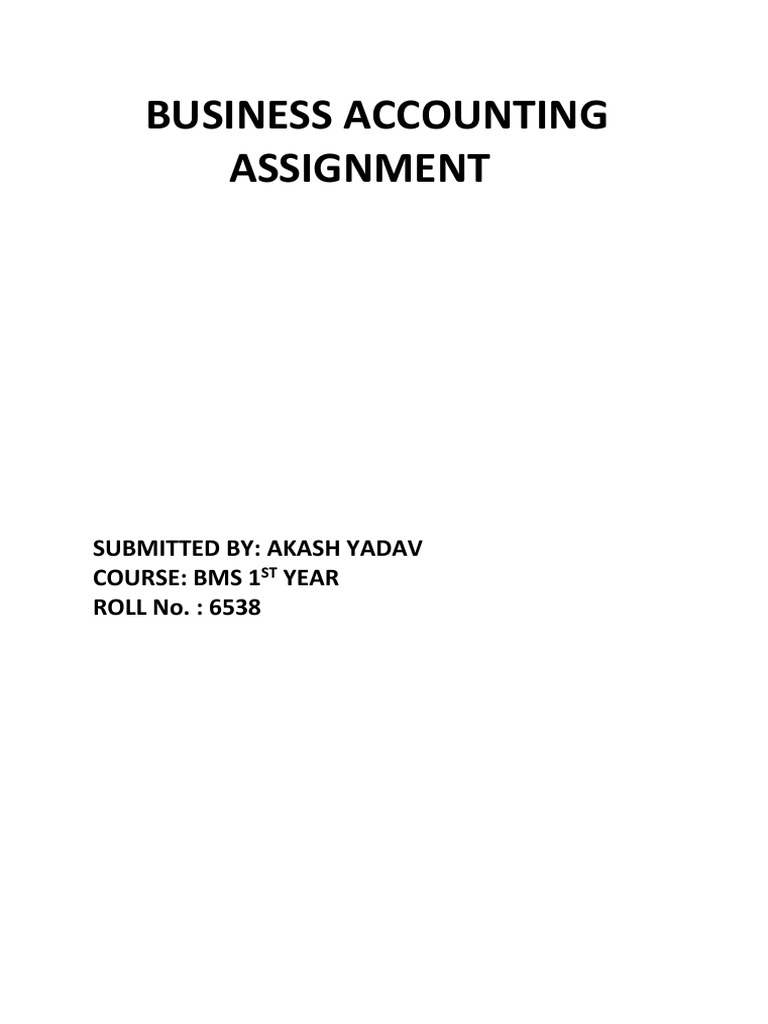 Business Accounting | PDF | Revenue | International Financial Reporting ...