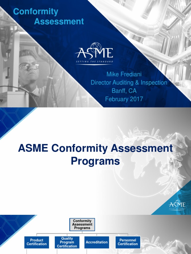 ASME Conformity Assessment Overview | PDF | Nondestructive Testing ...