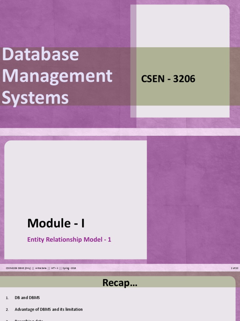 Mod1 Lec3 | PDF | Databases | Information Retrieval