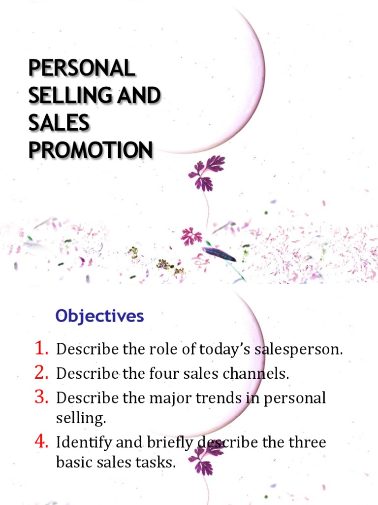 Personal Selling and Sales Promotion Guide | PDF | Sales | Marketing