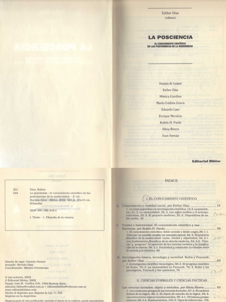 Esther Diaz La Posciencia PDF | PDF